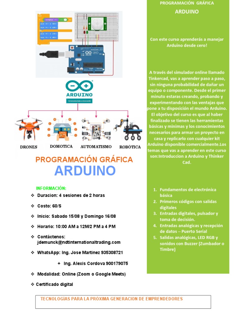 Curso Arduino Sabado 15 2 | PDF | Arduino | Ciencias de la Computación