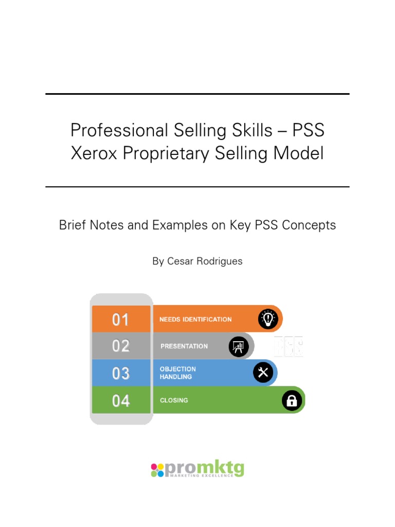 Professional Selling Skills PSS Xerox PR | PDF | Customer Relationship ...