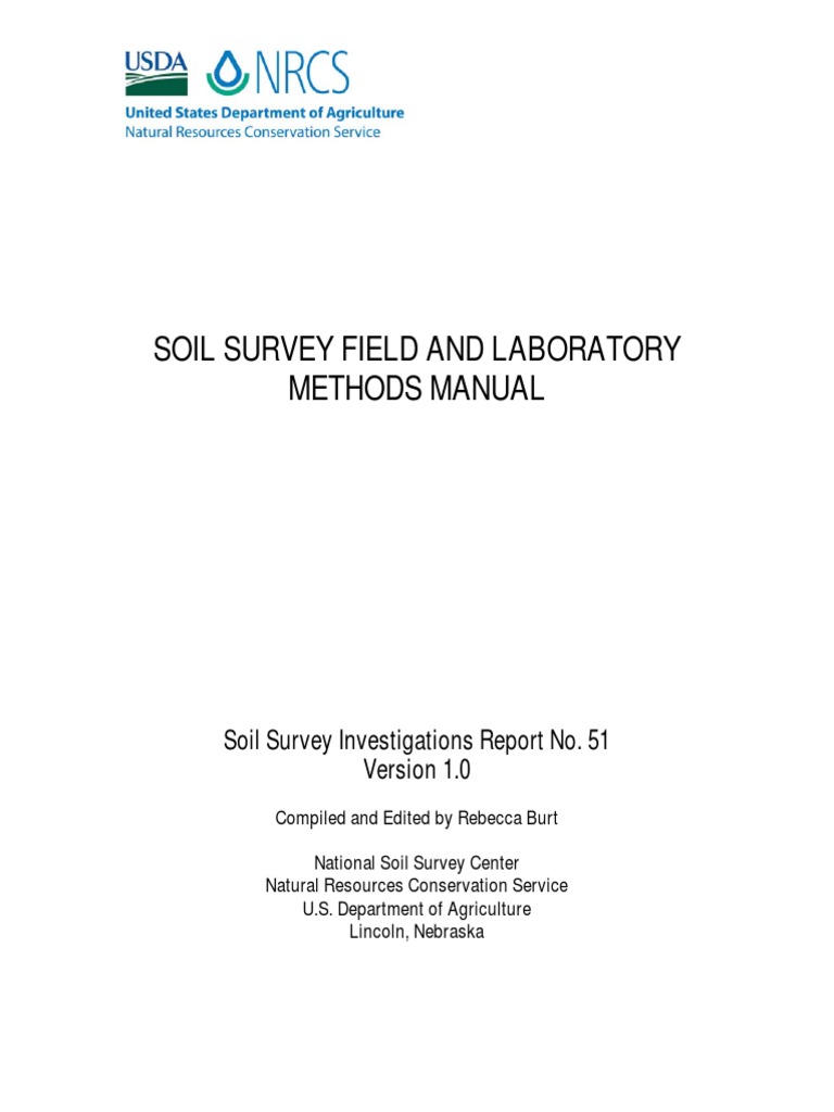 Soil Survey Staff. 2009. Soil Survey Field and Laboratory Methods ...