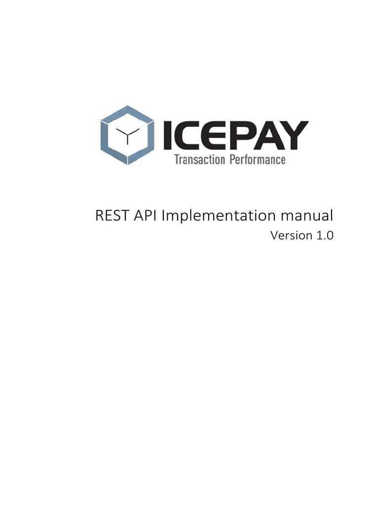 Icepay Rest API Manual | PDF | Representational State Transfer | Indemnity