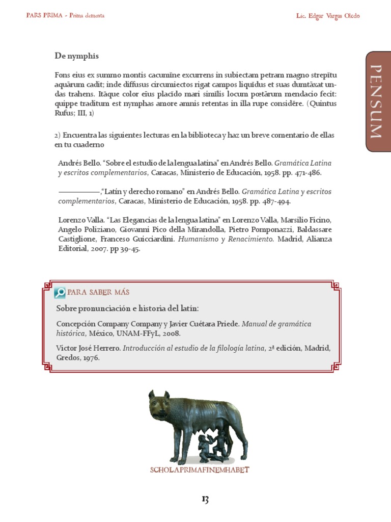 Textos Sobre Latín (Introducción) | PDF | Clásicos