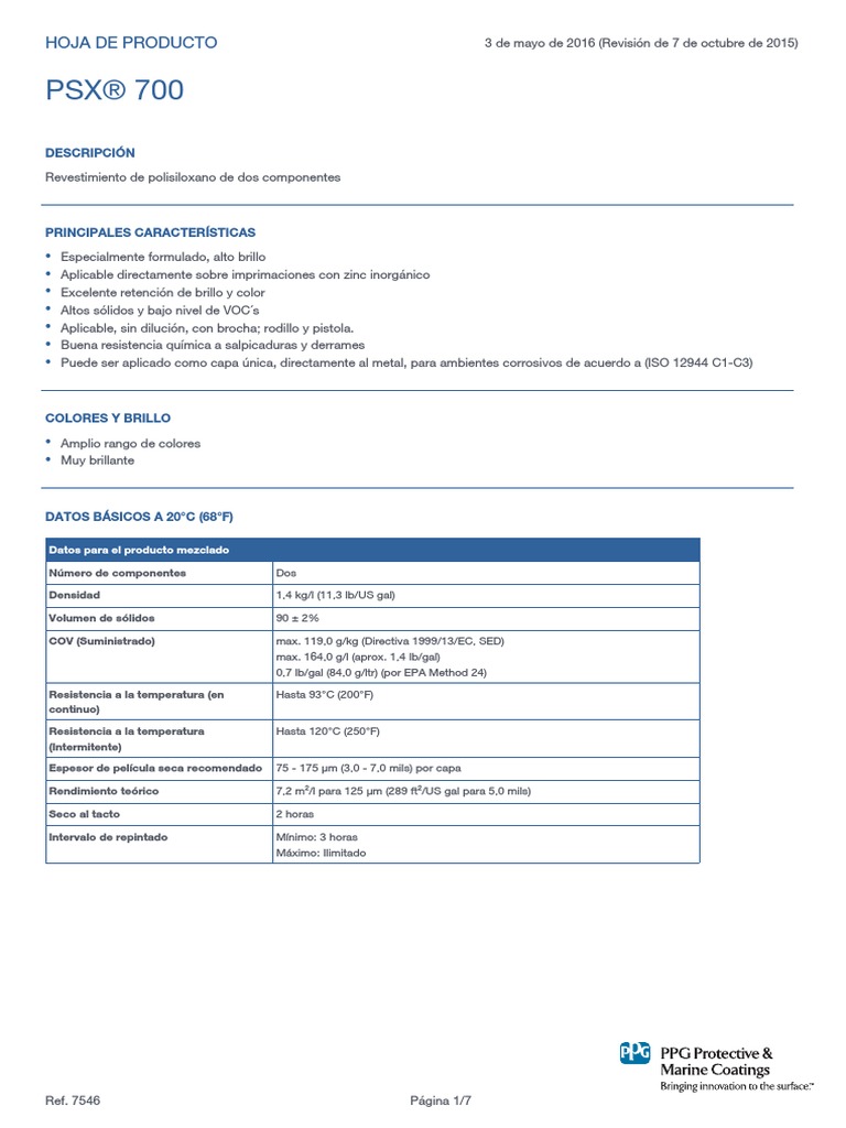 PSX 700 | PDF | Humedad relativa | Acero