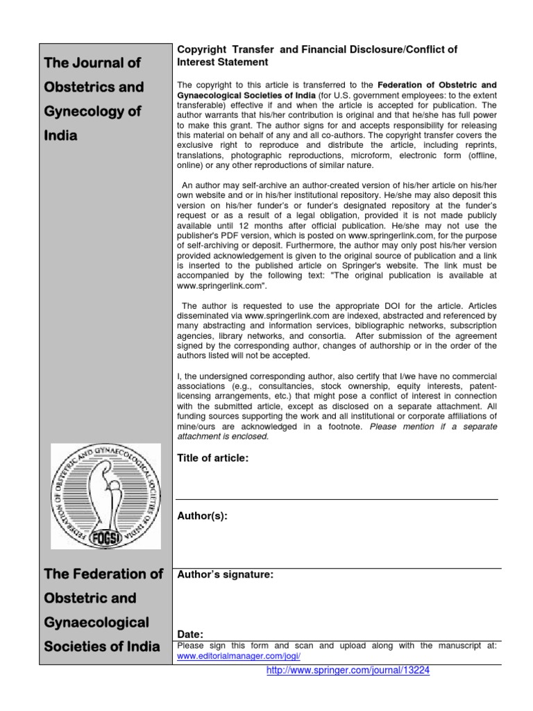 Copyright Transfer Statement | PDF | Copyright | Publishing