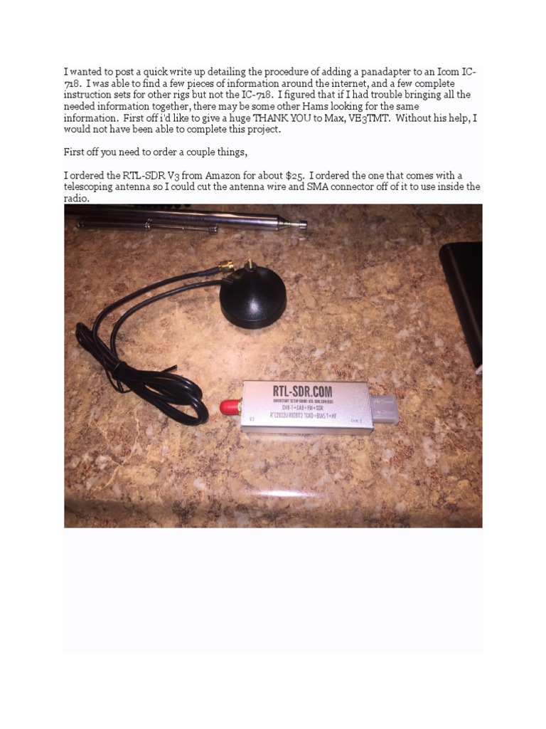 Panadapter Mod For Icom 718 | PDF | Coaxial Cable | Information And ...