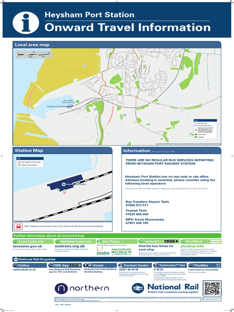 Onward Travel Information: Local Area Map | PDF | Bus | Public Services