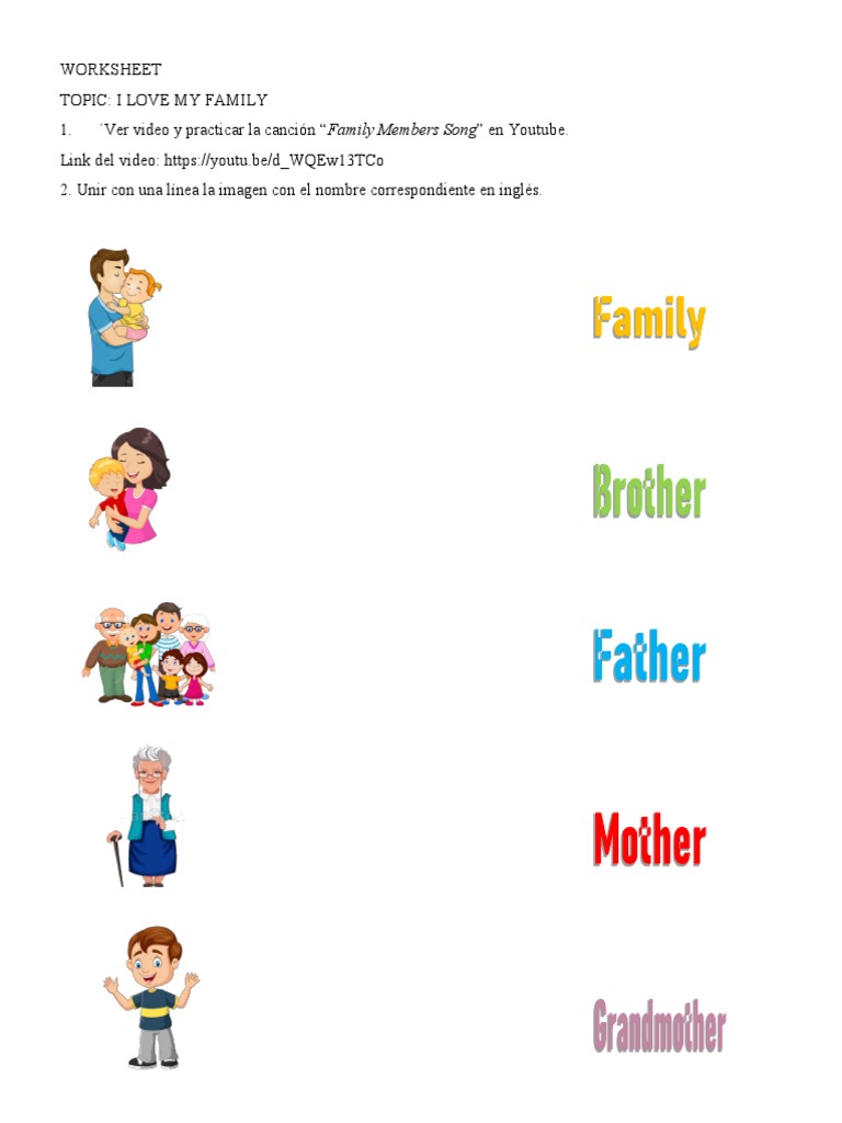 Taller I Love My Family | PDF