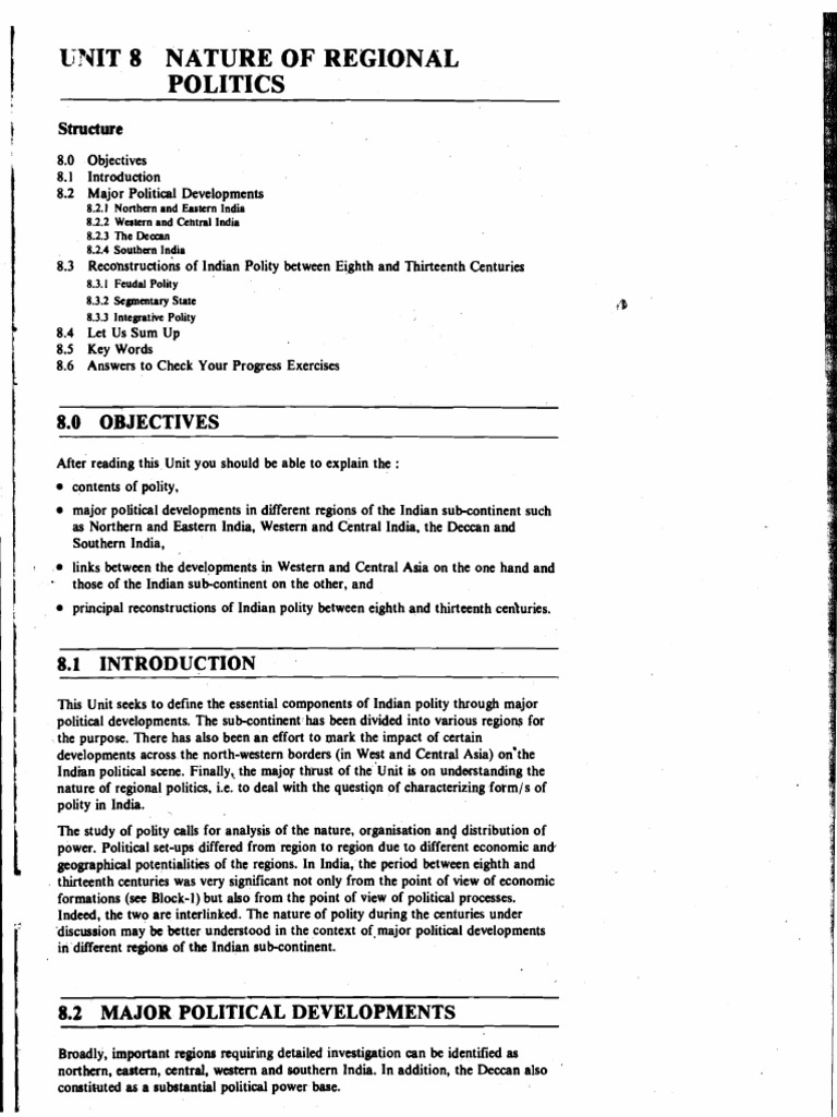 IGNOU Early Medieval Political History 8th 13th C | PDF