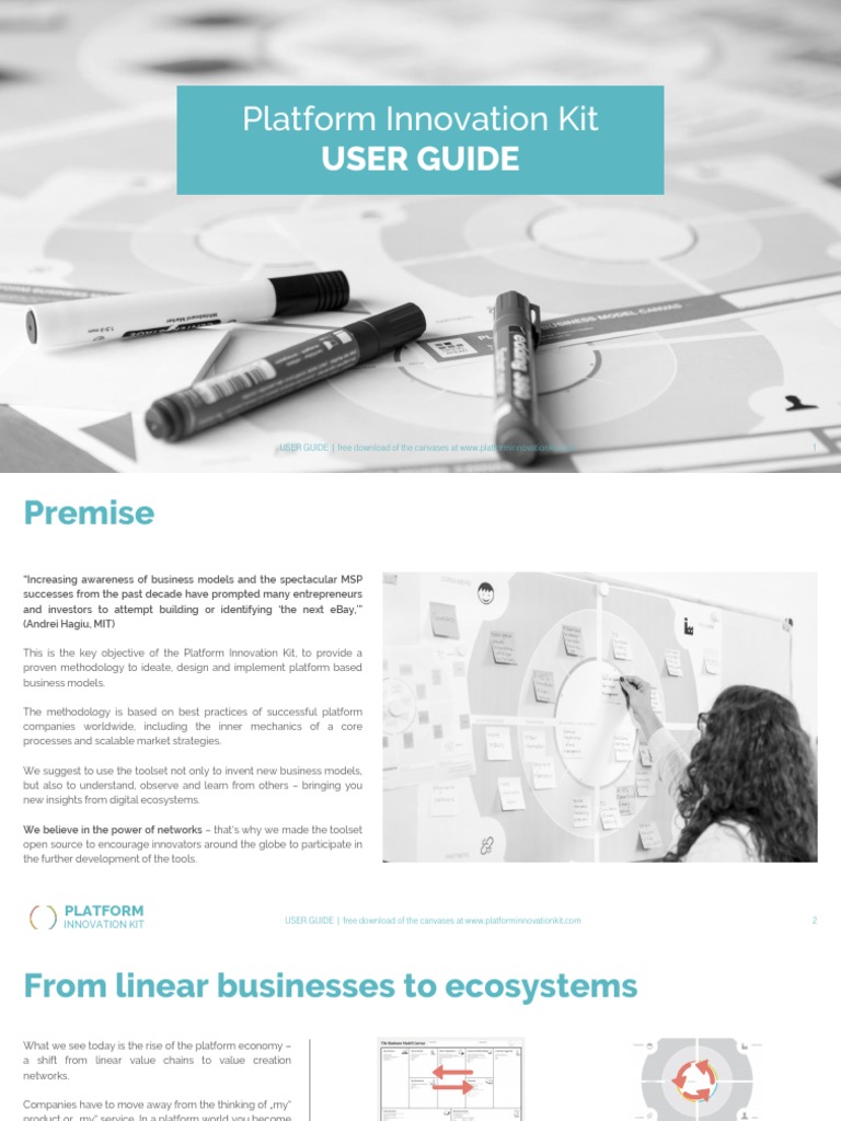 Platform Innovation Kit - User Guide 1.1 | PDF | Business Model ...