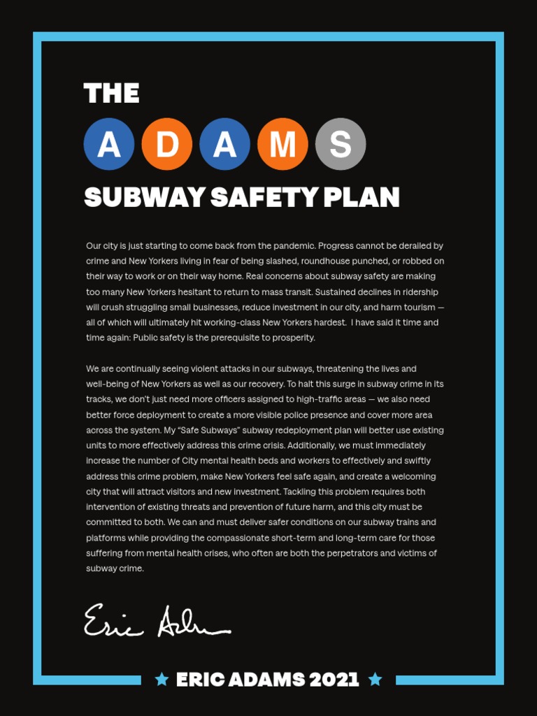 Subway Safety Plan | Download Free PDF | Mental Health | Health Care