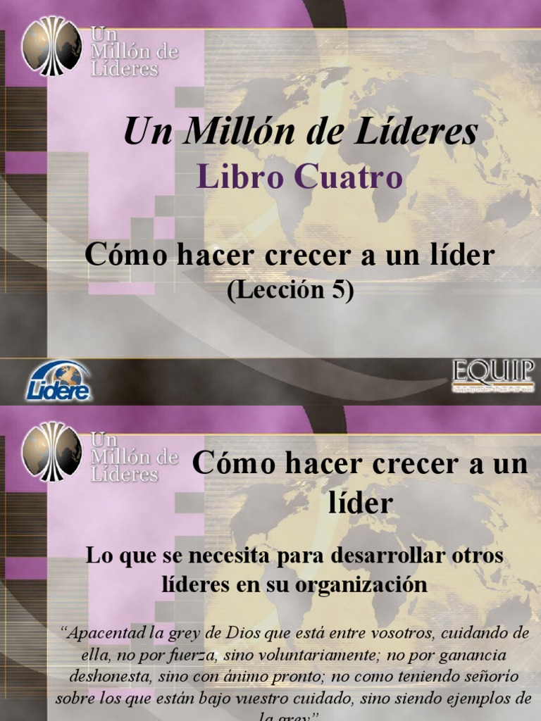 Un Millón de Líderes: Libro Cuatro | PDF | Crecimiento personal y profesional