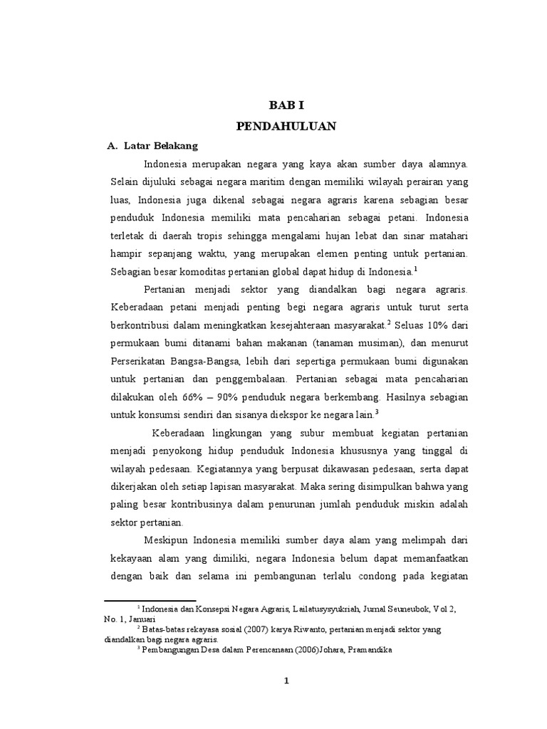 Skripsi Bab 1-5 | PDF