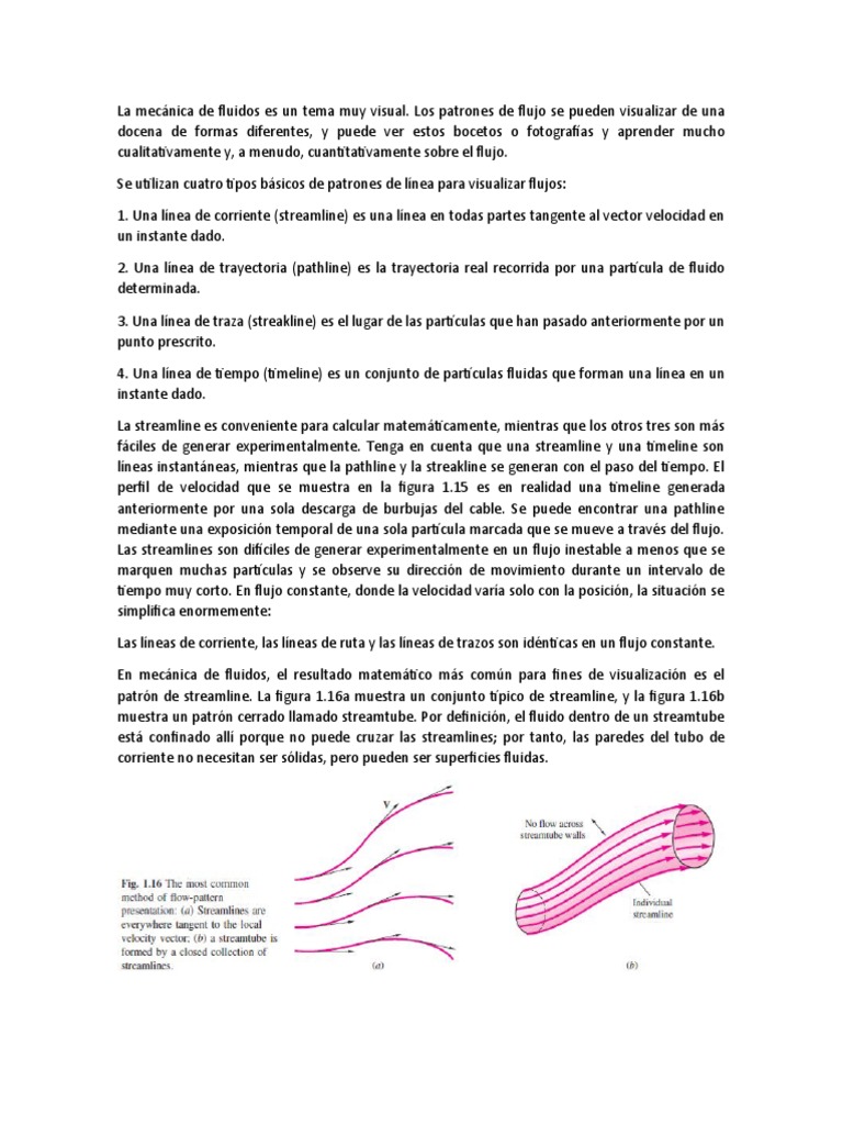 Pathlines, Streamlines and Strikelines | PDF | Velocidad | Integral