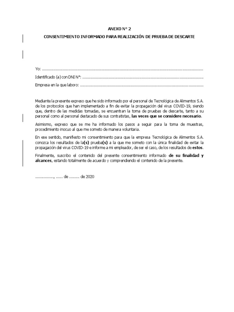 Anexo 2 - Declaracion Jurada | PDF