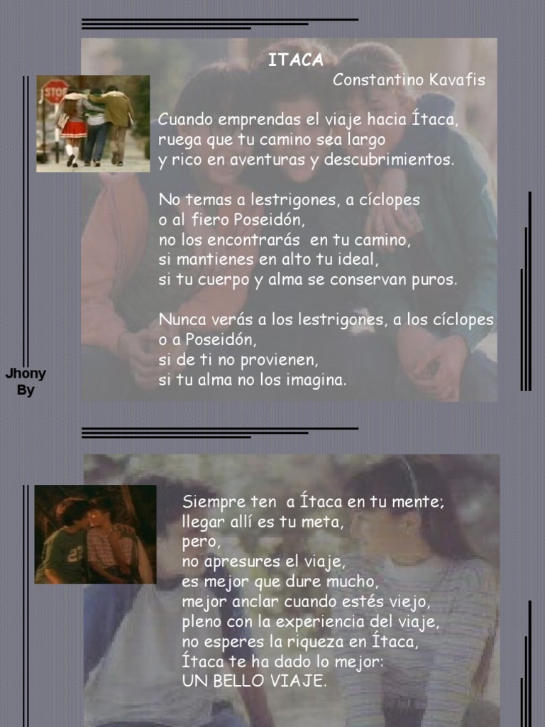 POEMA ITACA (Jhony - By) | PDF