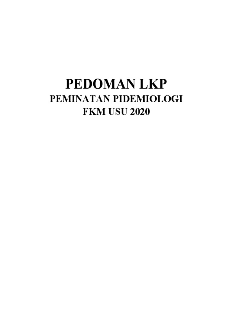 LKP-FKM USU - 2020-Epid | PDF