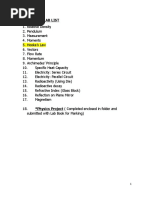 Csec Physics Formula Sheet | PDF | Science & Mathematics