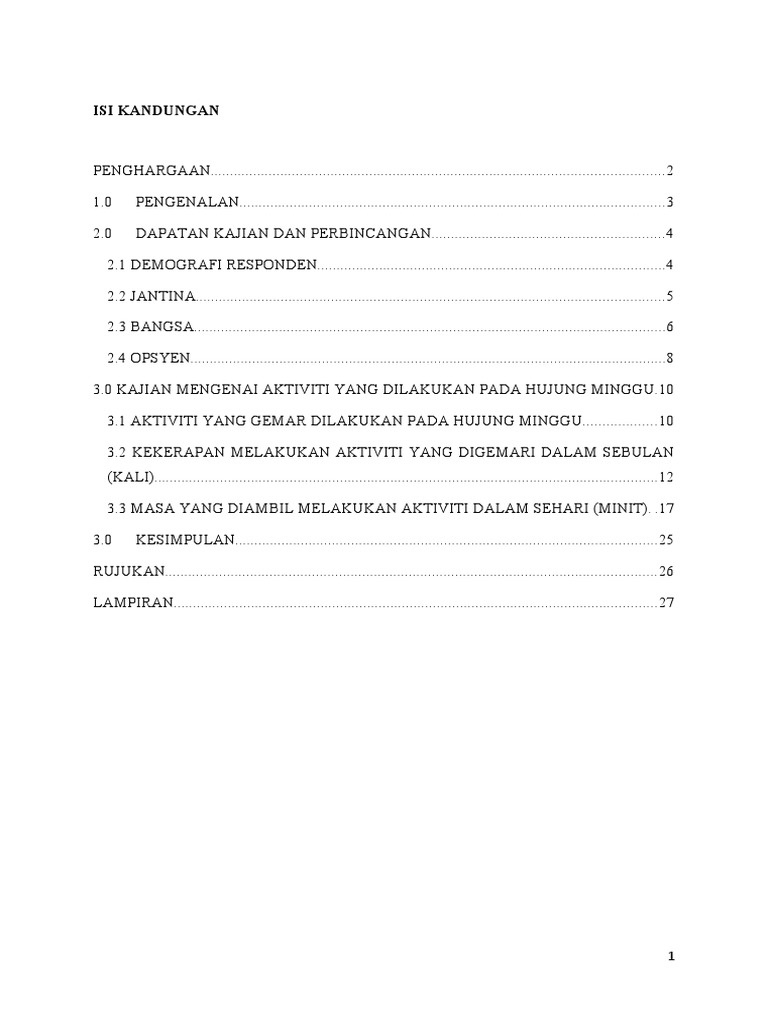 Laporan Kajian Statistik Asas | PDF