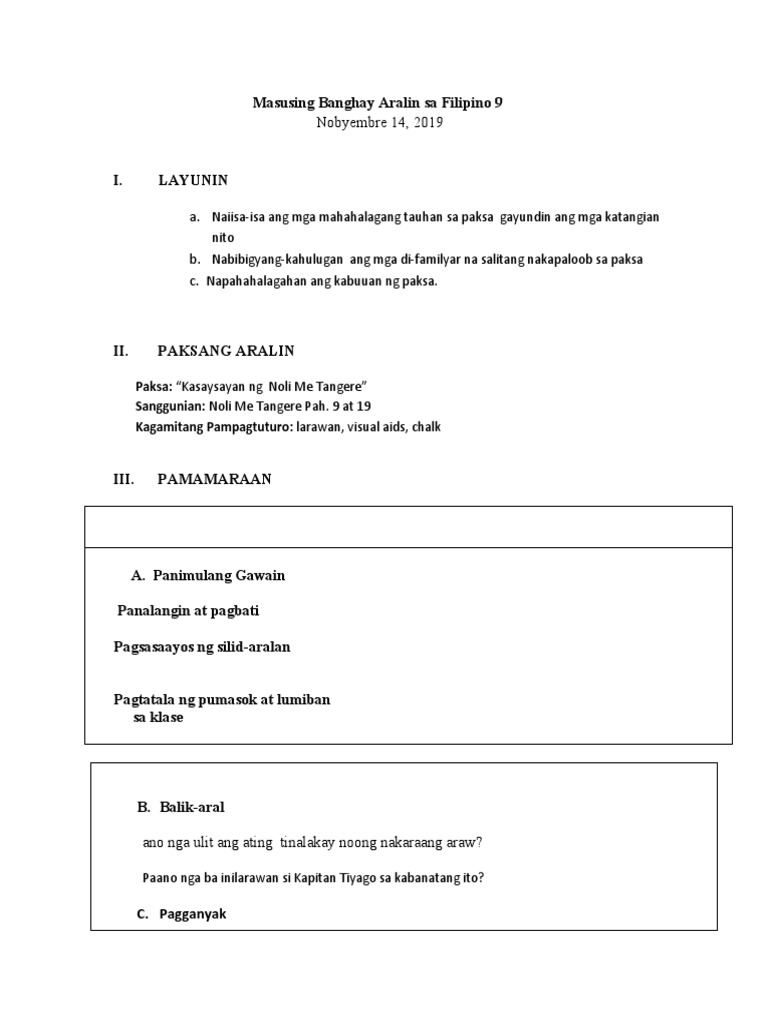 4th Grading Banghay Aralin | PDF