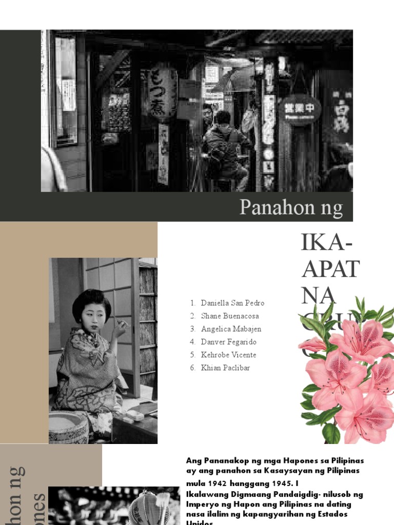 Panahon NG Hapones Powerpoint | PDF