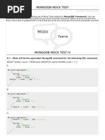 MongoDB Mock Tests | PDF | Mongo Db | Table (Database)