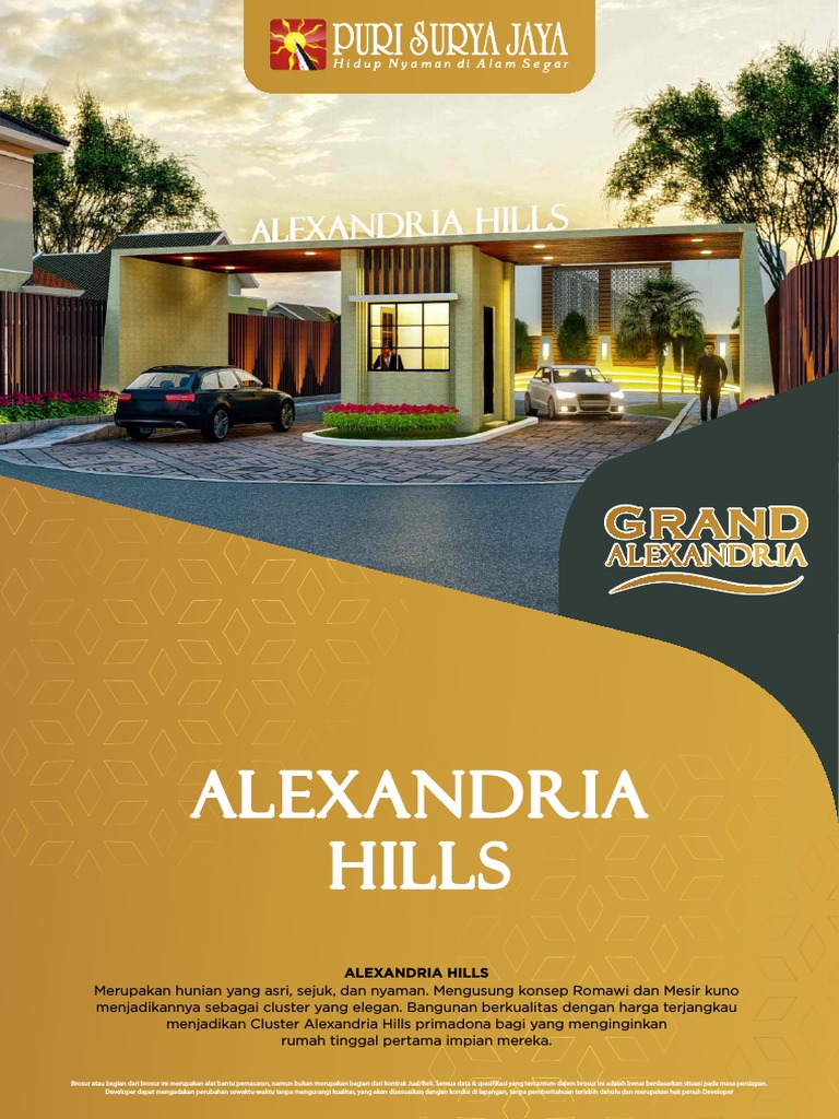 Cluster Hunian Alexandria Hills Malang | PDF