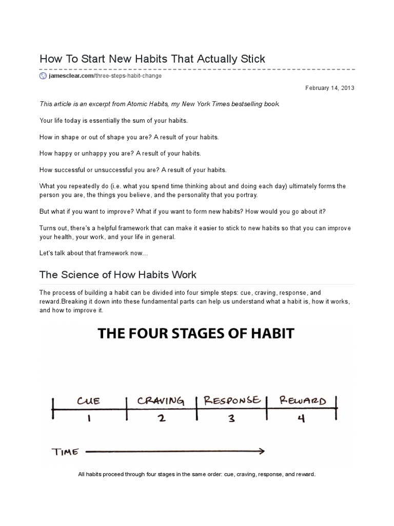 03 - The 3 R's of Habit Change - How To Start New Habits That Actually ...
