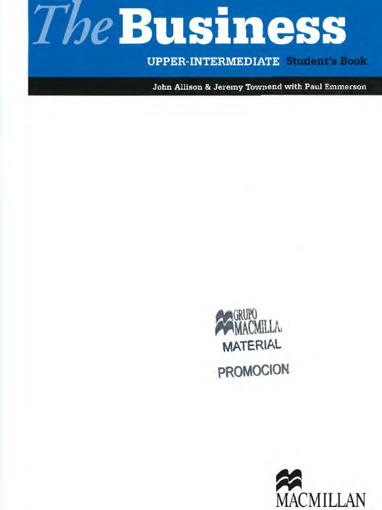 The Business Upper-Intermediate Students Book | PDF | University And ...