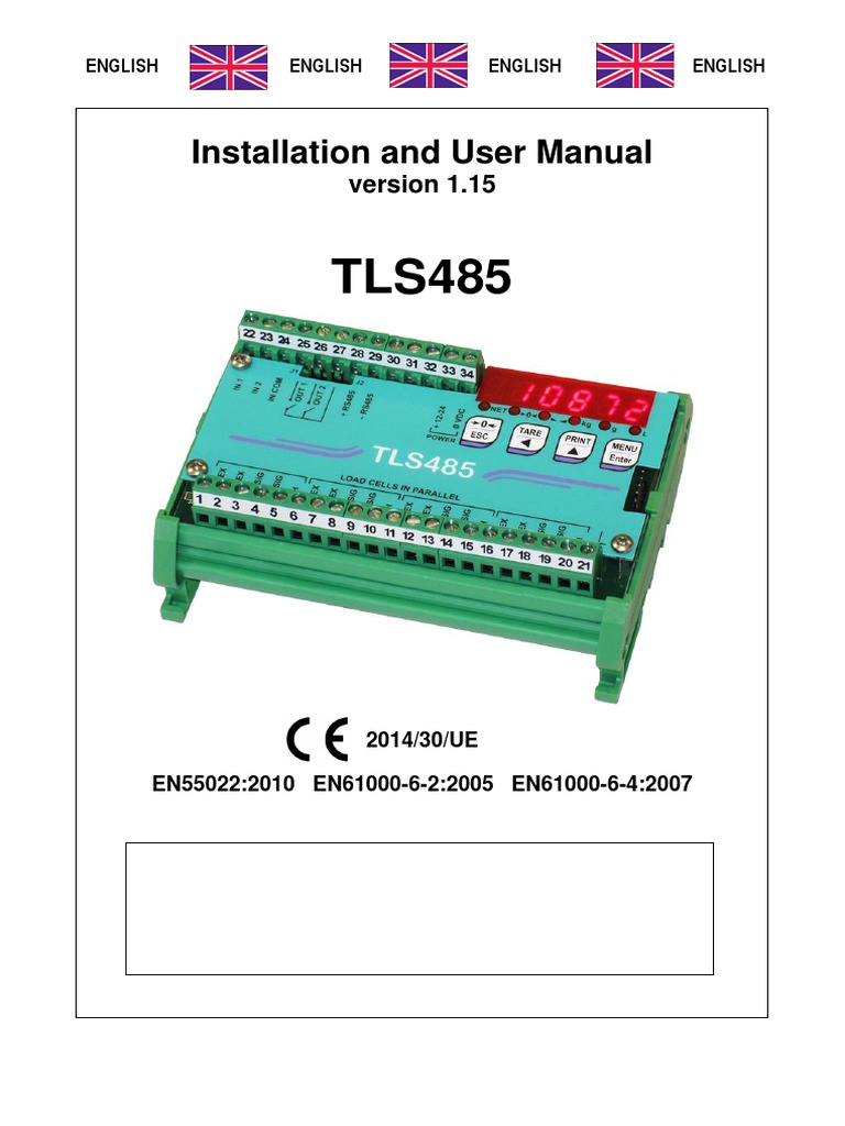 TLS485 Manual en | PDF | Parameter (Computer Programming) | Relay