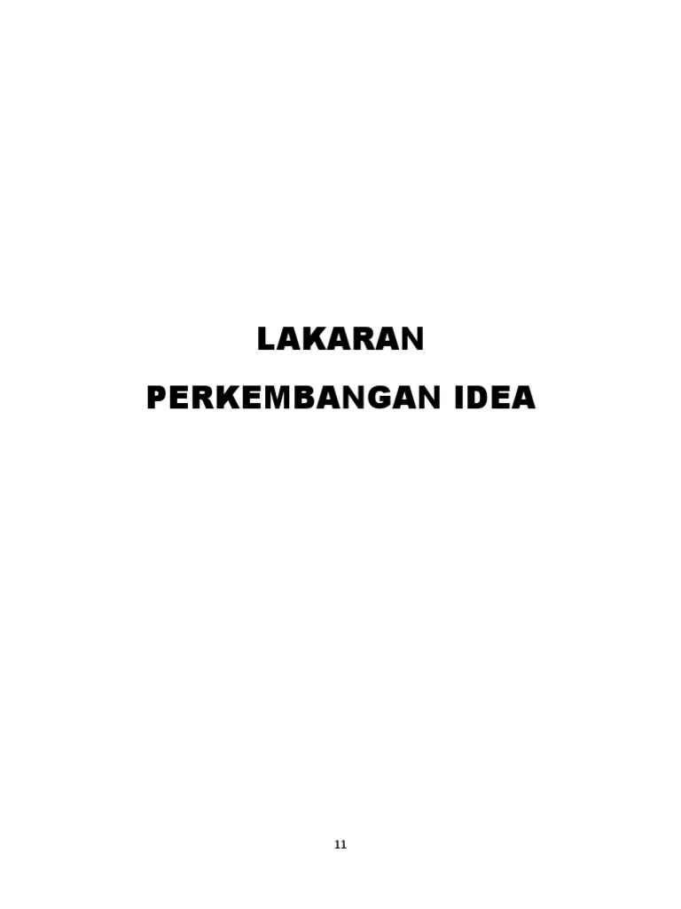 Lakaran Perkembangan Idea | PDF
