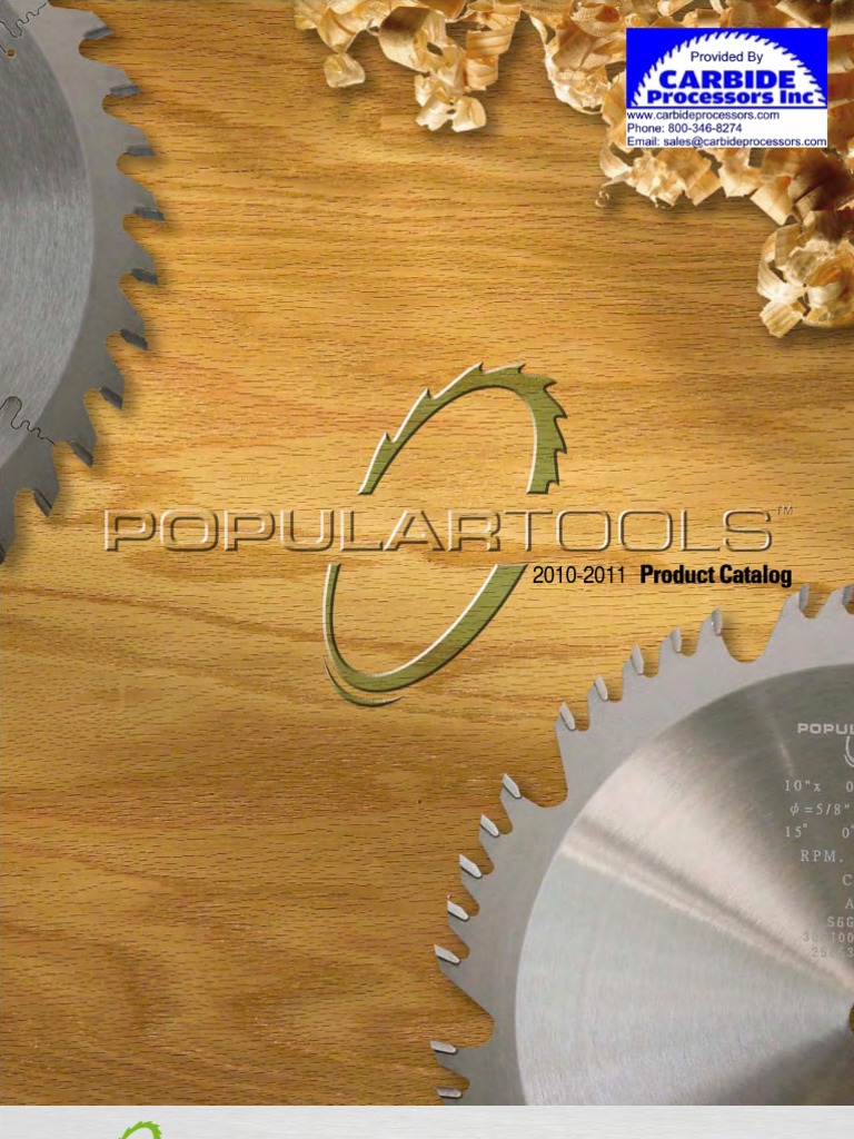 Popular Tools Catalog | PDF | Blade | Industrial Processes