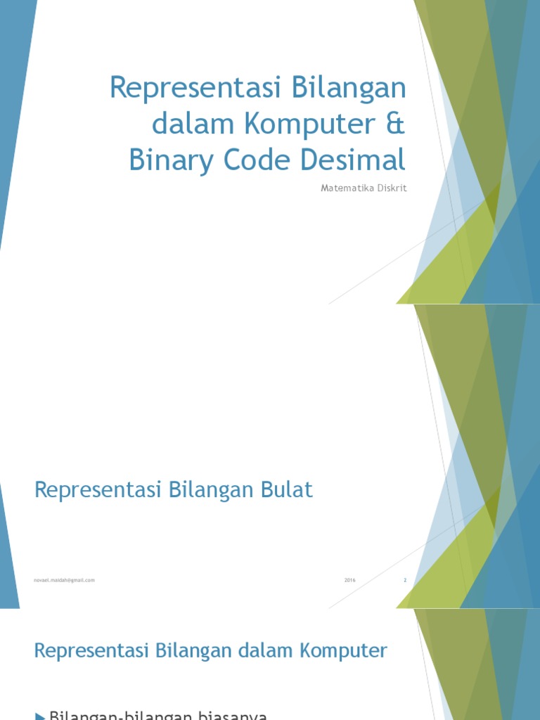 Representasi Bilangan Dalam Komputer Binary Code Desimal | PDF
