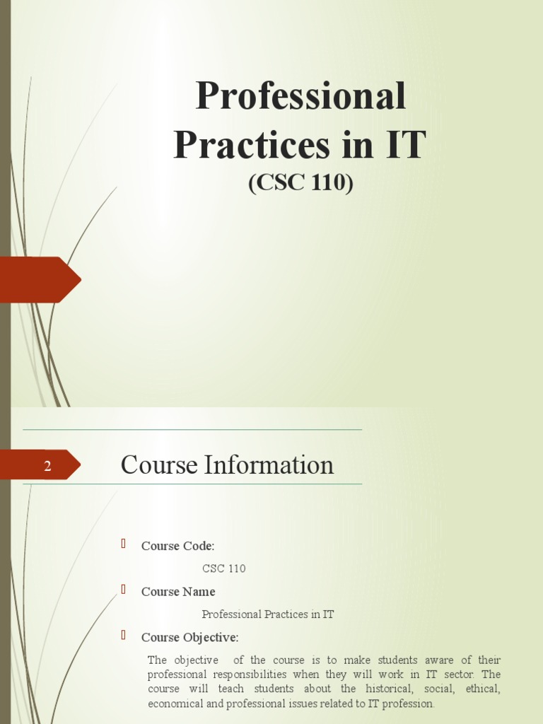 Professional Practices in IT | PDF | Workstation | Personal Computers