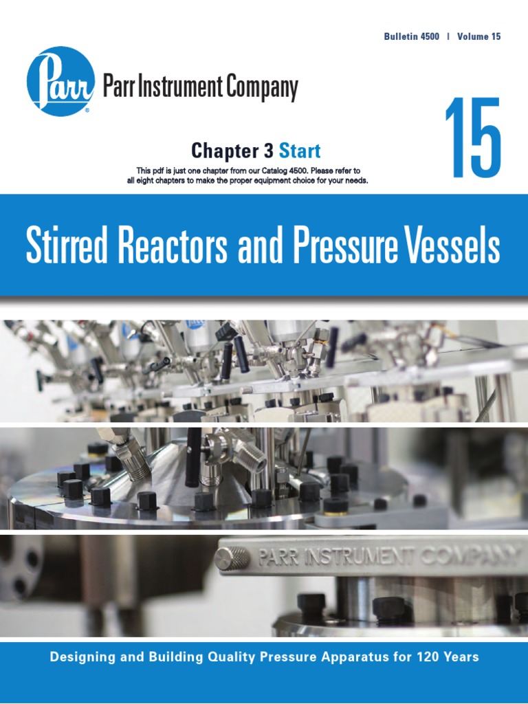 4500MB CH 3 Parr Stirred Reactors and Pressure Vessels Catalog v15 ...