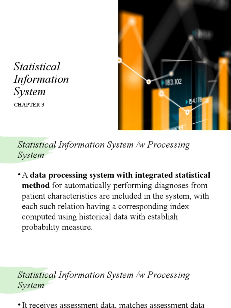 Chapter 3 - Statistical Information System | PDF | Medical Diagnosis ...