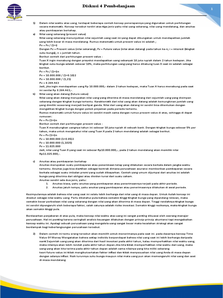 Diskusi 4 Pembelanjaan | PDF
