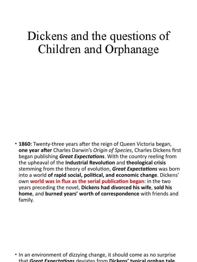 Dickens' Flawed Orphans in Great Expectations | PDF | Estella (Great ...