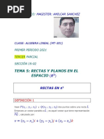 Guía 12 Rectas en R3 | PDF | Ecuaciones | Línea (geometría)