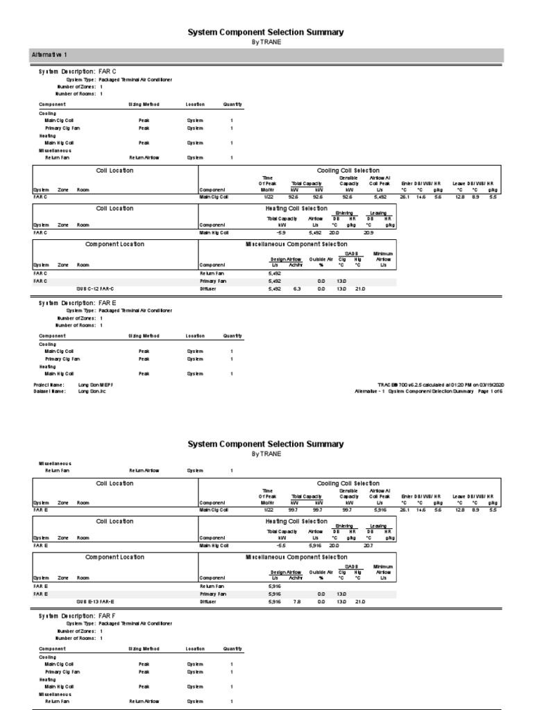 System Component Selection | PDF | Air Conditioning | Transport Phenomena