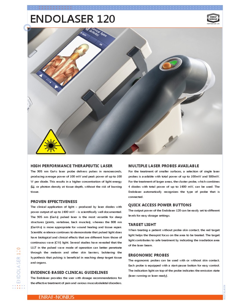 Enraf-Nonius Endolaser 120 EN | PDF | Laser | Optics