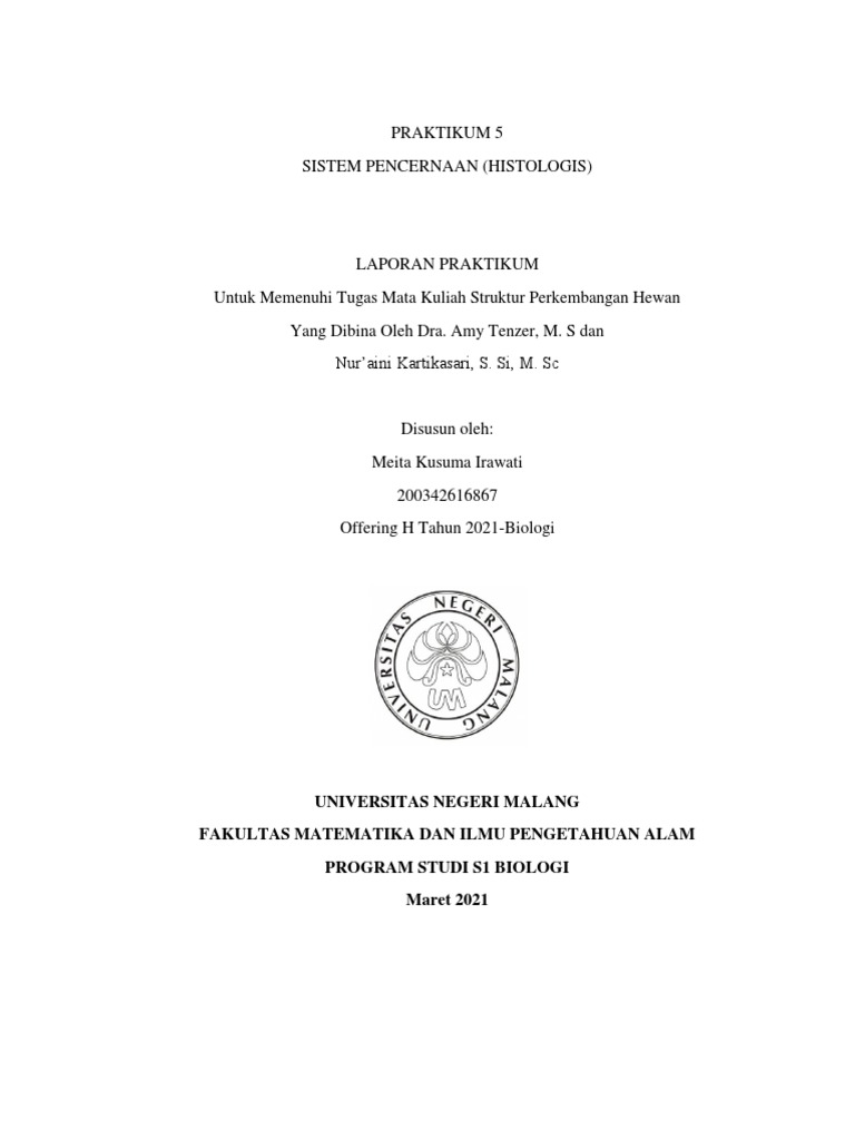 Laporan Praktikum 5 - Meita Kusuma Irawati | PDF