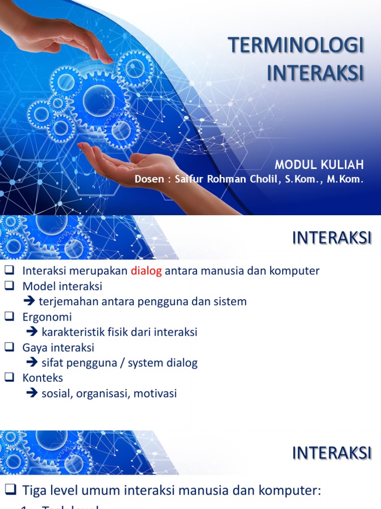 Terminologi Interaksi Manusia-Komputer | PDF