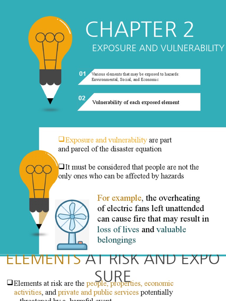 Exposure and Vulnerability: Vulnerability of Each Exposed Element | PDF ...
