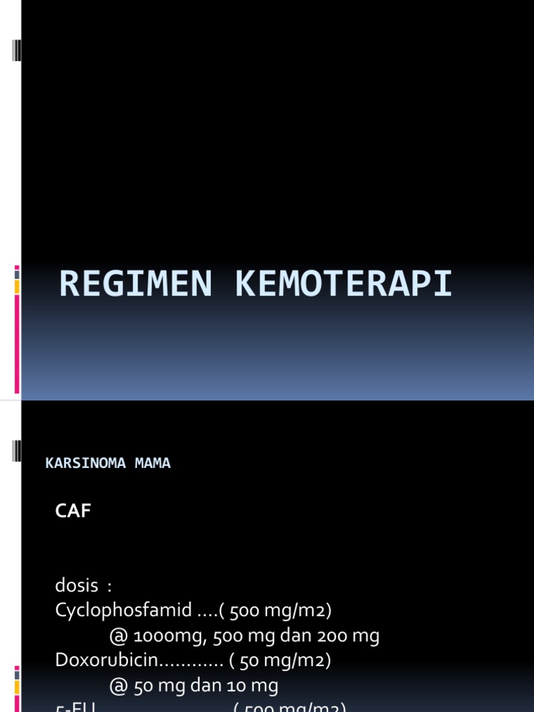 Regimen Kemoterapi Baru | PDF