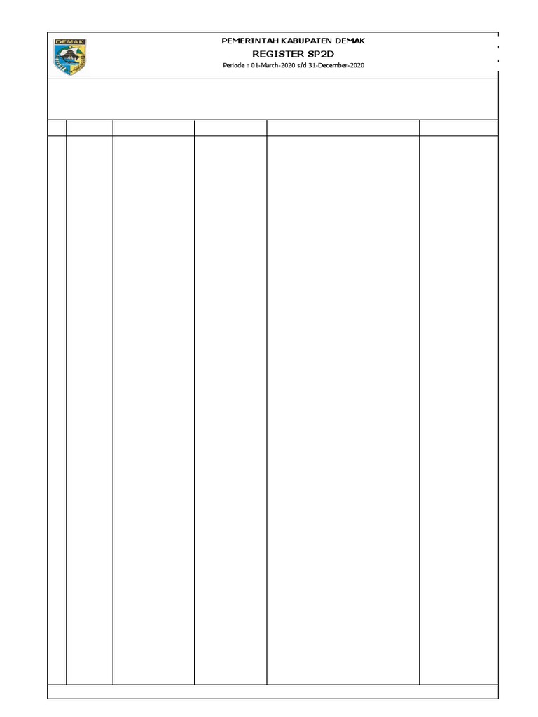 Register Sp2d Terbaru Pdf