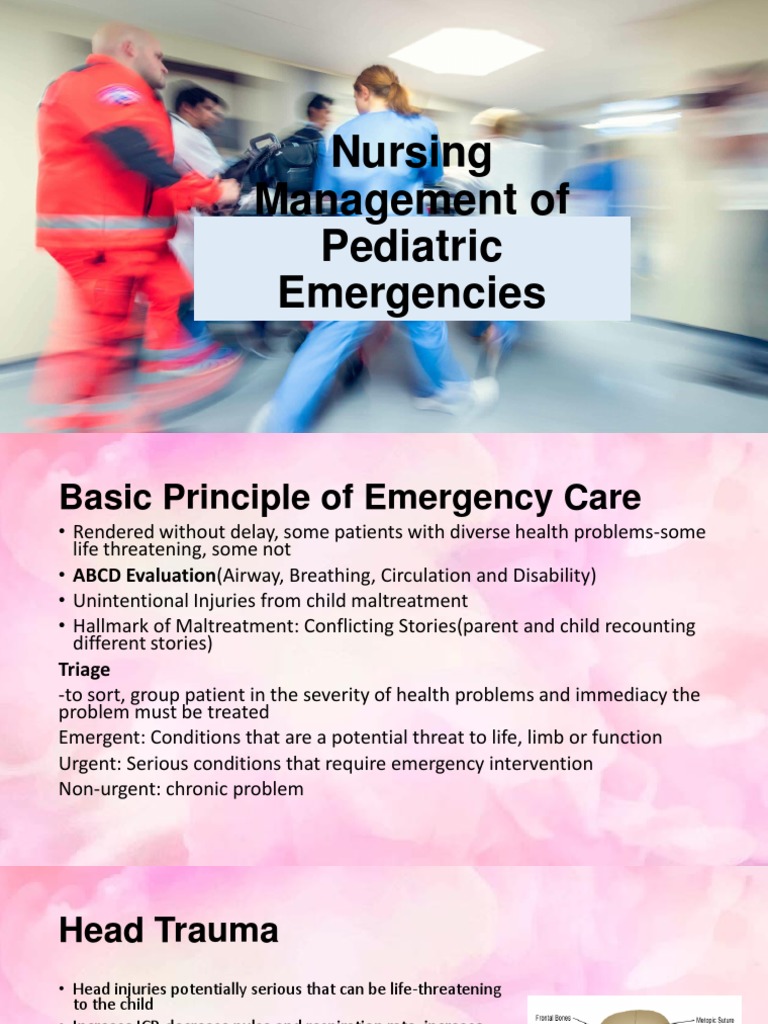 Nursing Management of Pediatric Emergencies | PDF | Burn | Traumatic ...