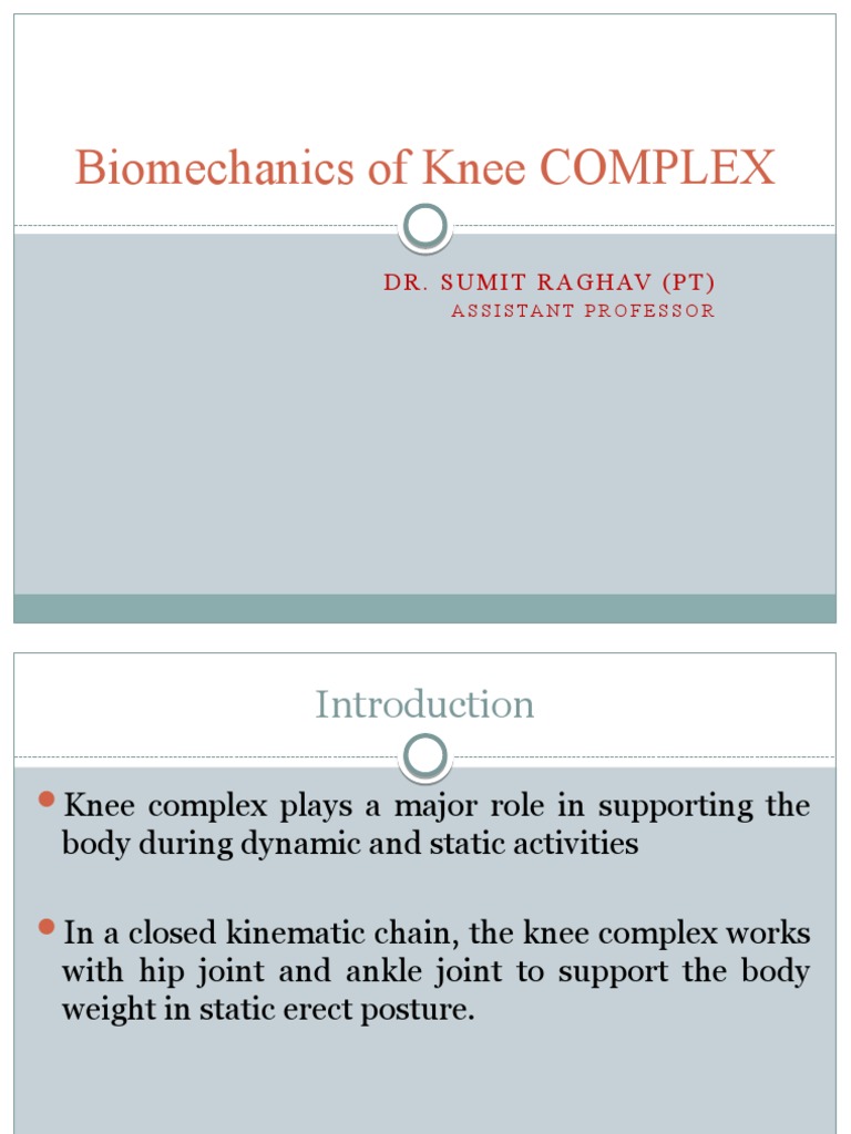 Knee Arthrokinematics in Open Chain | PDF | Knee | Skeletal System