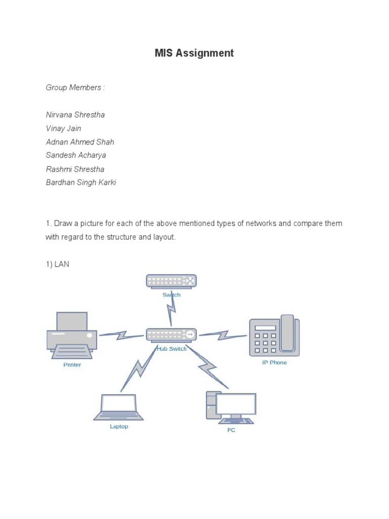 MIS Assignment | PDF | Wireless Lan | Computer Network