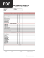 Checklist Pemeliharaan Mobil Operasional | PDF