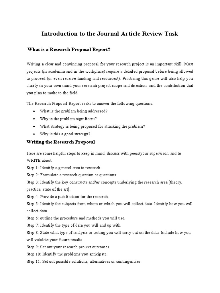 Research Proposal Report Guidelines | PDF | Abstract (Summary ...