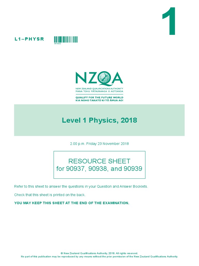 L1 Physics Resources | PDF